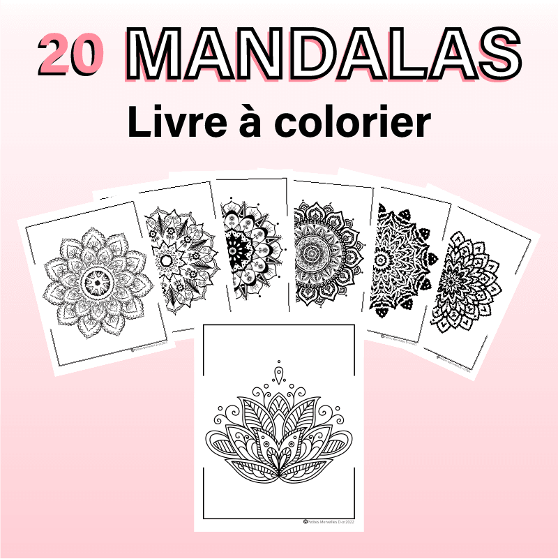 Dessins mandalas à colorier - Activité de coloriage en famille