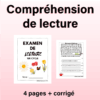 Compréhension de lecture 1re et 2e année - Cahier de textes