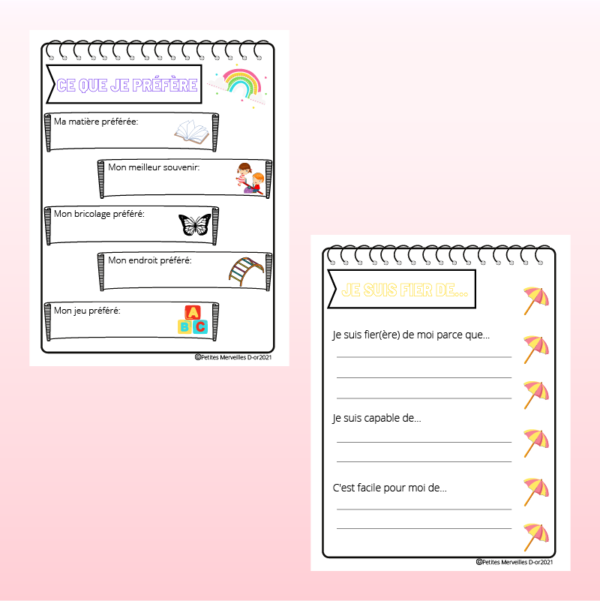 Cahier d'activités souvenirs à imprimer - Fin d'année scolaire