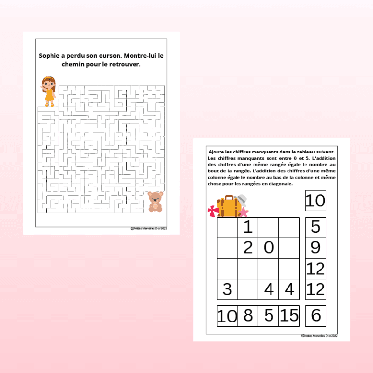 Cahier d'activités variées - Jeux et défis amusants pour les élèves