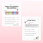 Valeur de position des nombres 3e cycle - Cahier d'exercices