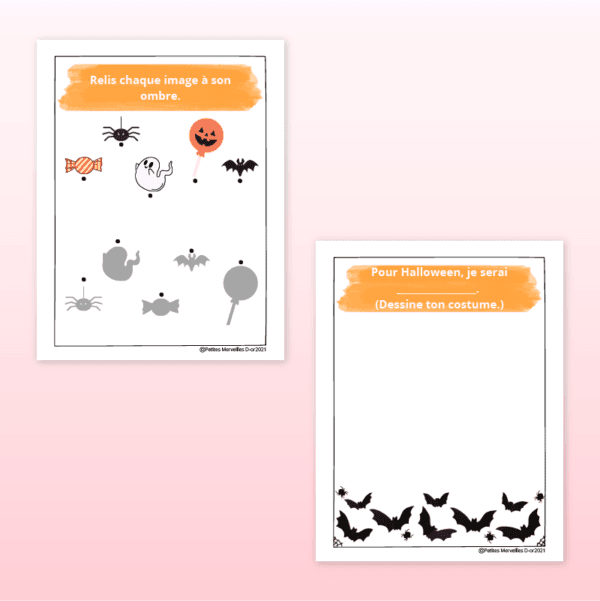Cahier d’activités Halloween – Pour enfants au préscolaire