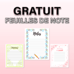 Feuilles de note à imprimer - Matériel pédagogique gratuit