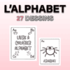 L’alphabet à colorier – Cahier de dessins imprimable pour enfants